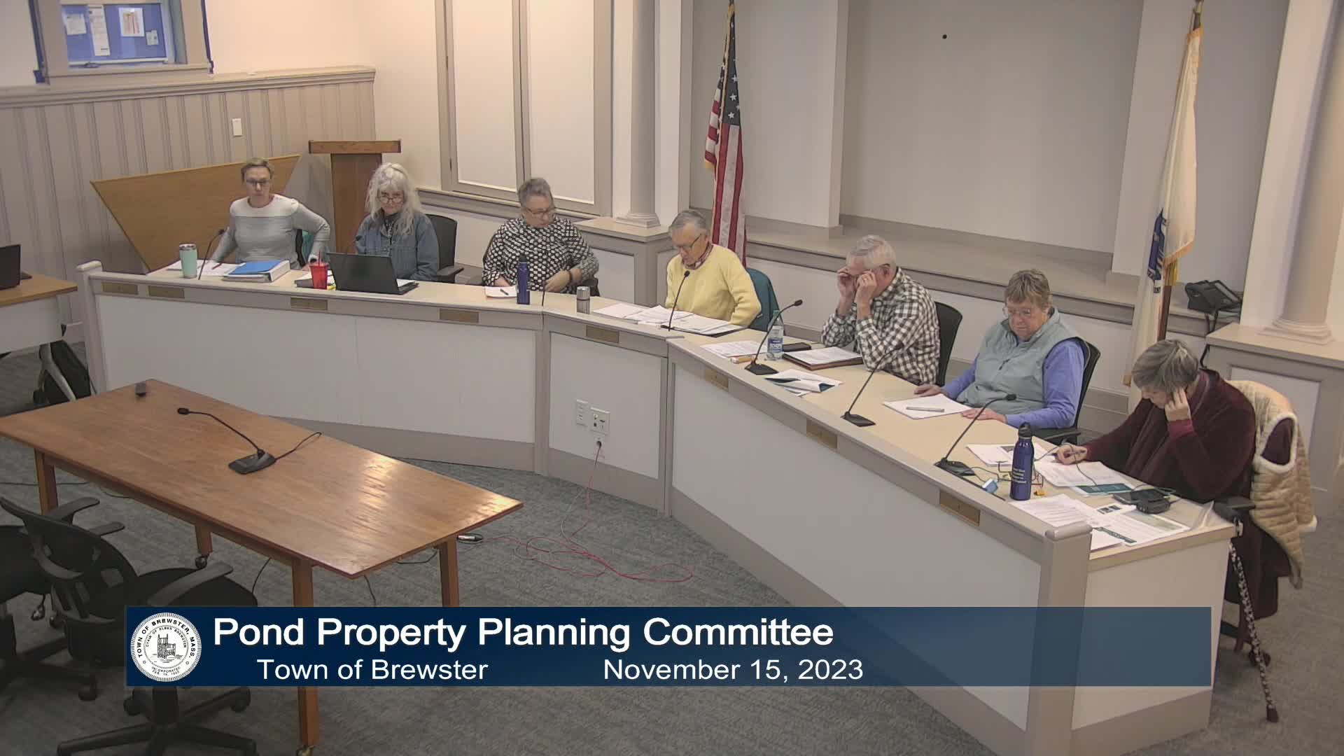 Pond Property Planning Committee 11-15-2023